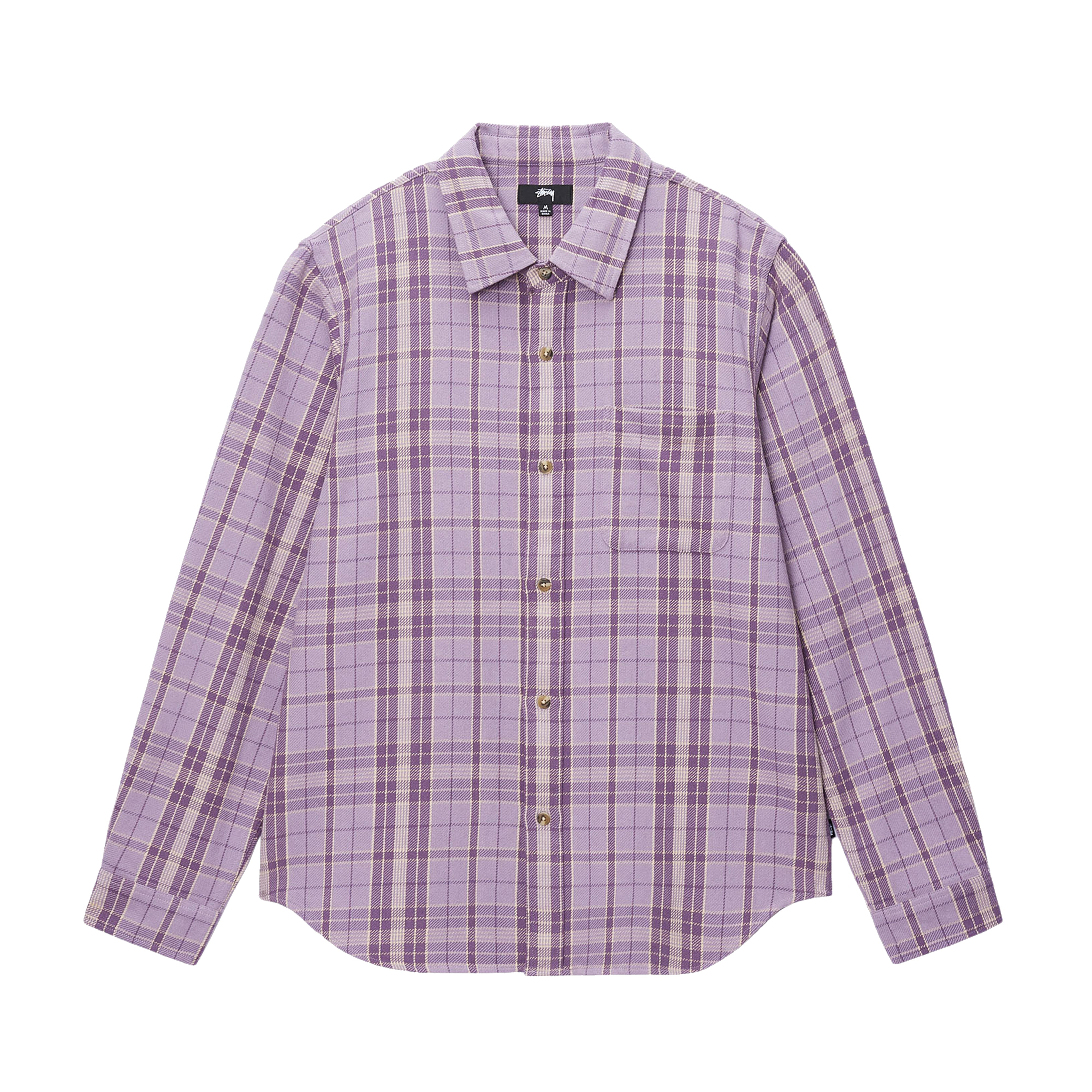Stüssy: Men's Stones Plaid Shirt (Lavender) | DSMNY E-SHOP