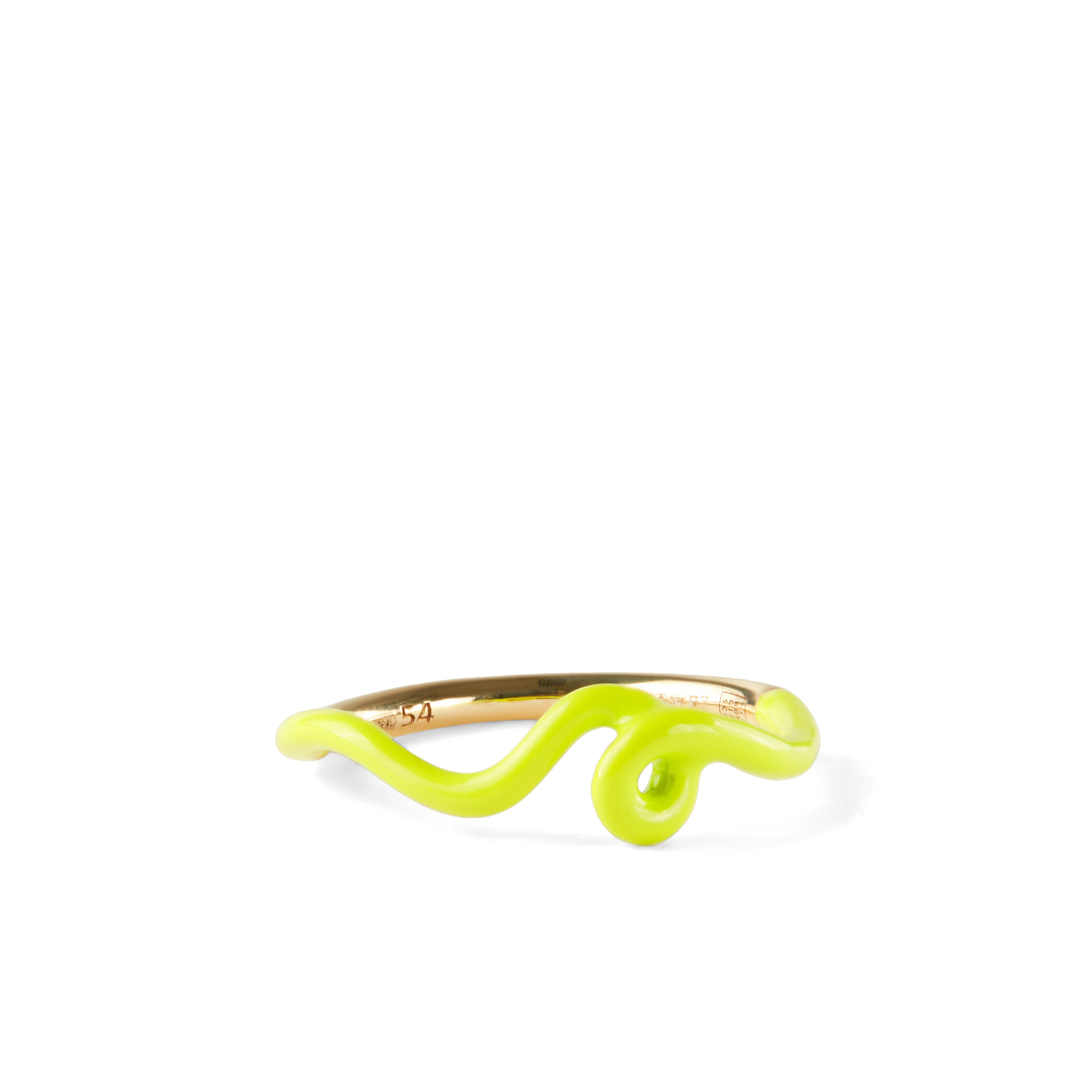 Bea Bongiasca: Wow Mini Snake Ring (Green) | DSMNY E-SHOP