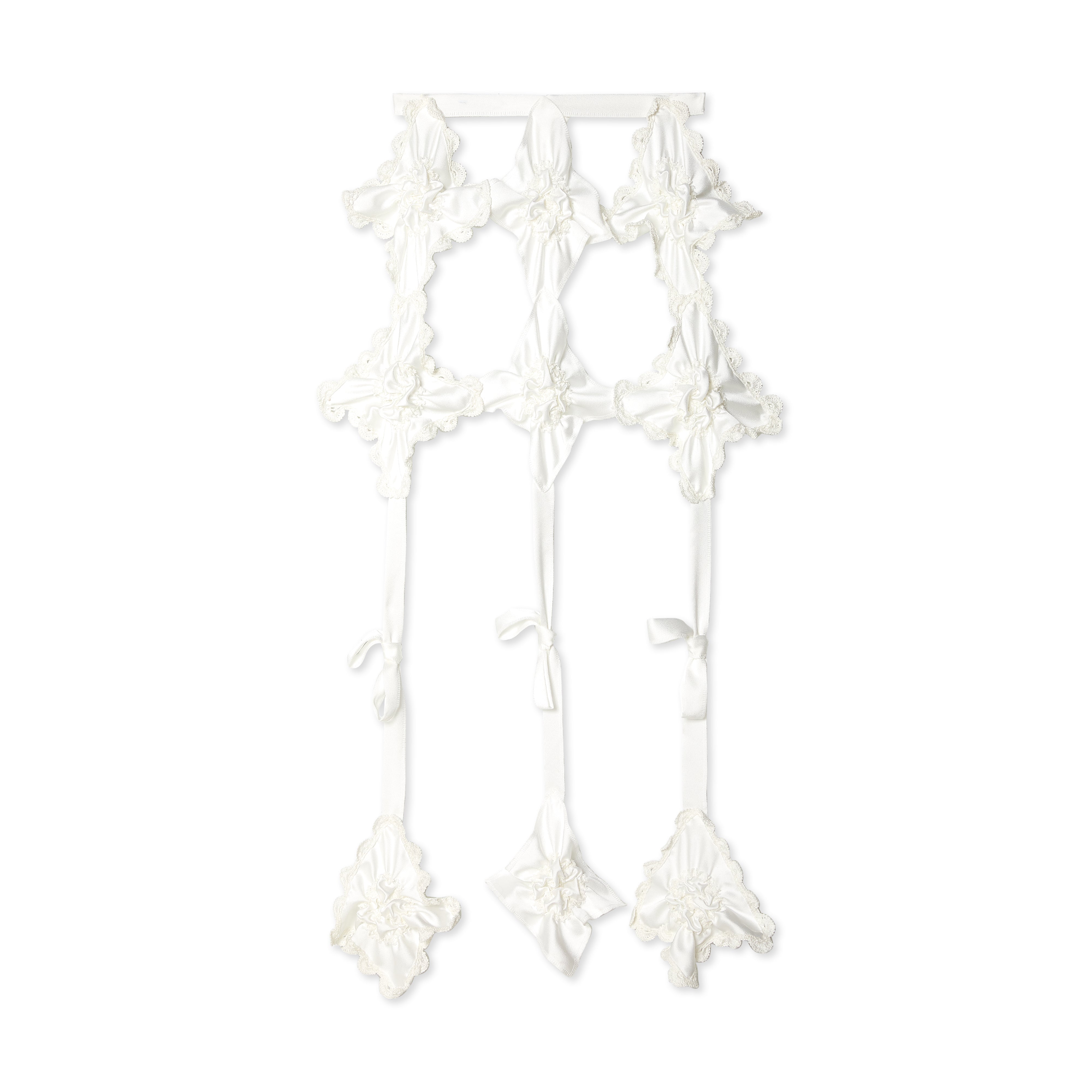 Róisín Pierce: Women's Swirl and Flower Bow Overthrow (Off White ...