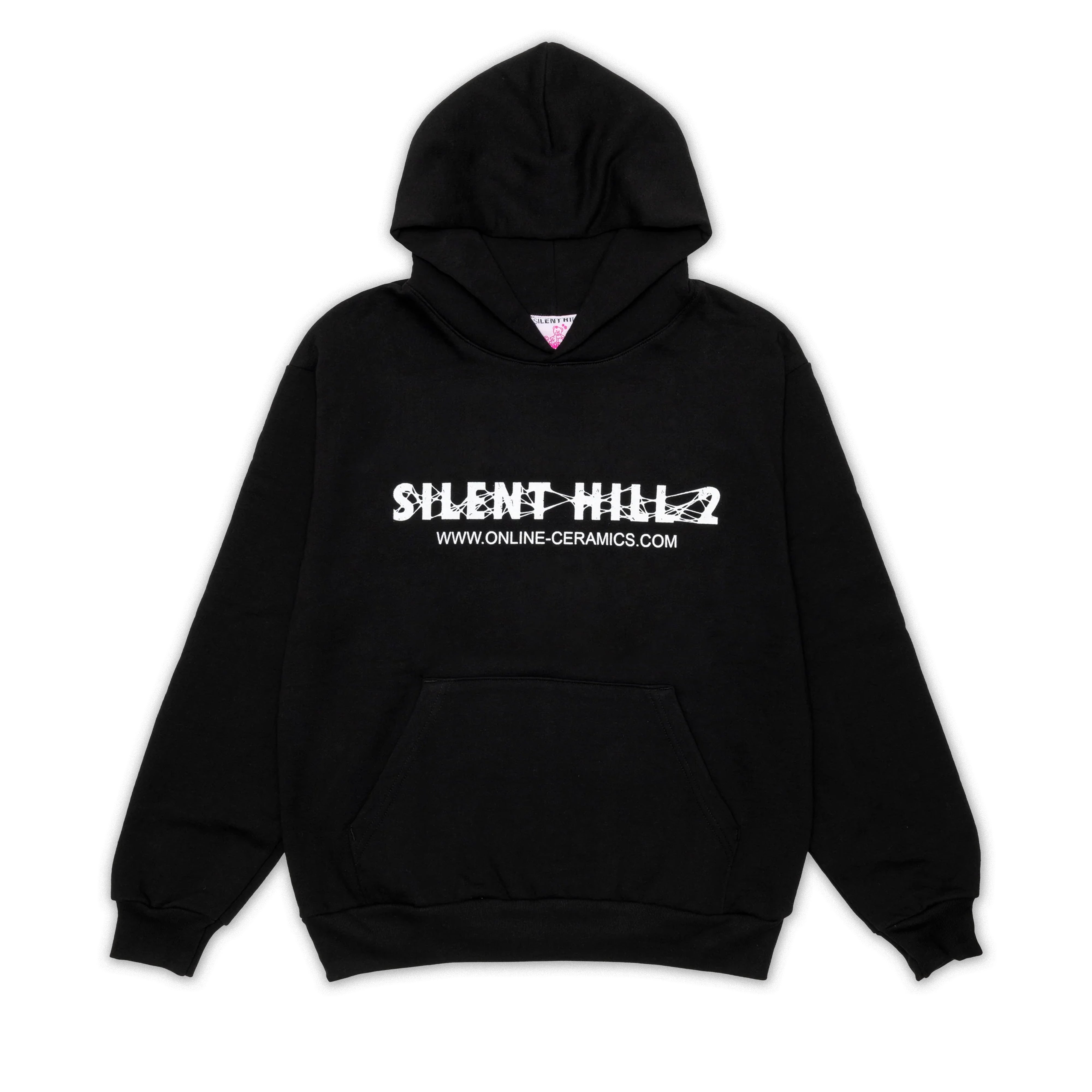Online Ceramics: Men's Silent Hill 2 Logo Hoodie (Black) | DSMNY E-SHOP