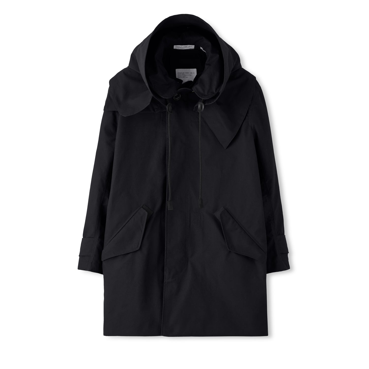 Applied Art Forms: AM2-1a Modular Parka (Black) | DSMNY E-SHOP