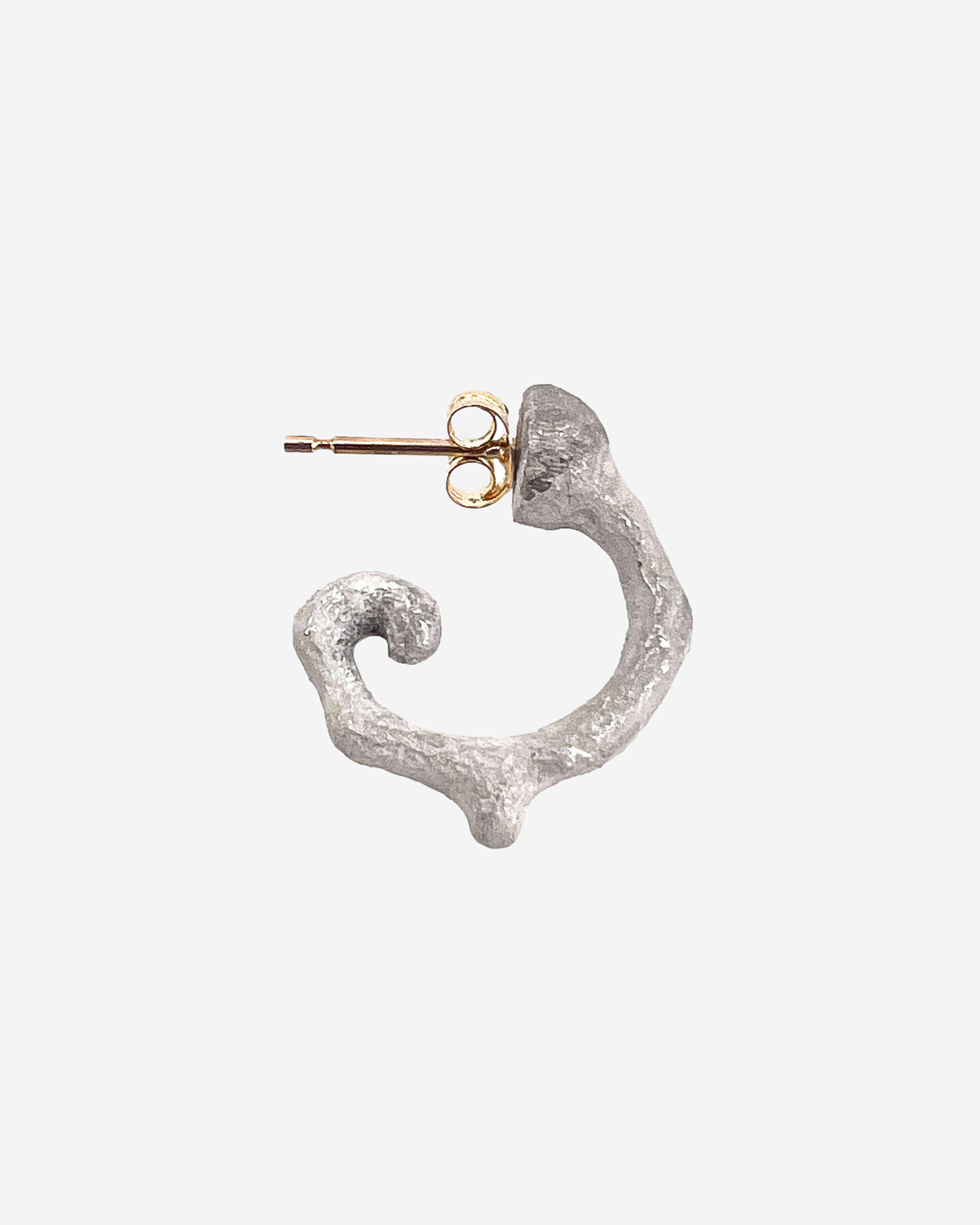 Weinan Pan: Classic Bone Earring (Yellow Gold) | DSMNY E-SHOP