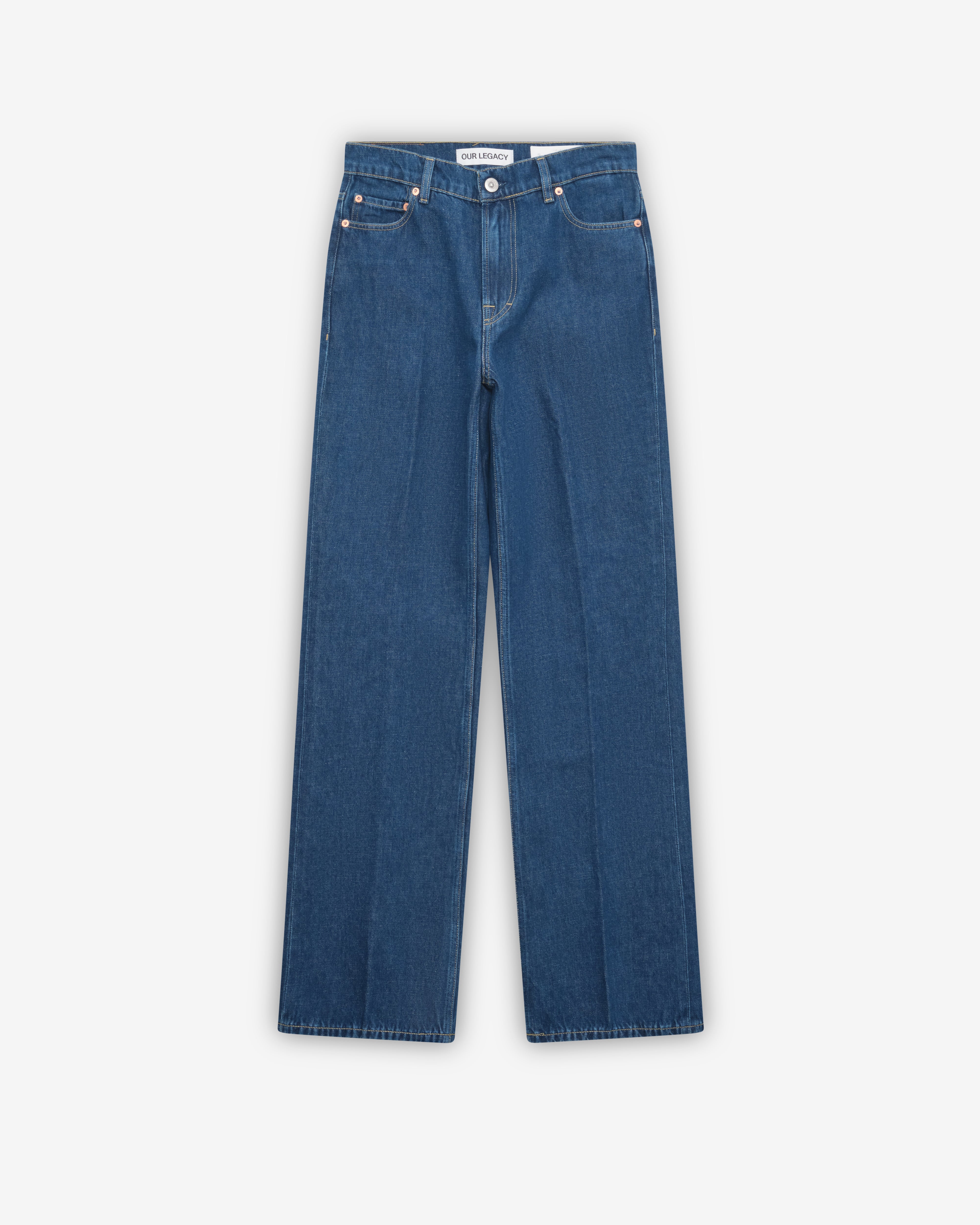 Our Legacy: Men's 70s Cut Trousers (Blue) | DSMNY E-SHOP