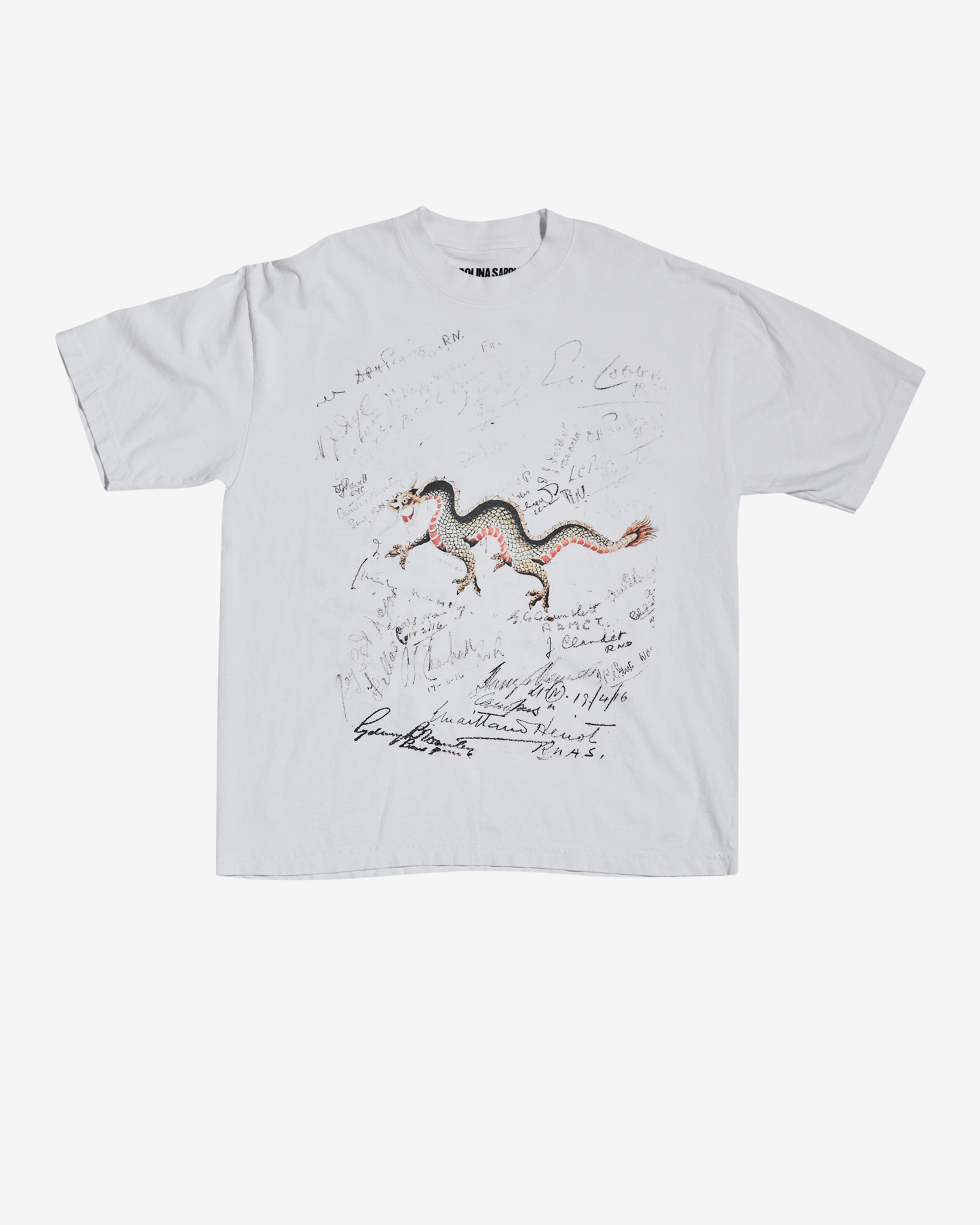Carolina Sarria: Autograph T-Shirt (White) | DSMNY E-SHOP