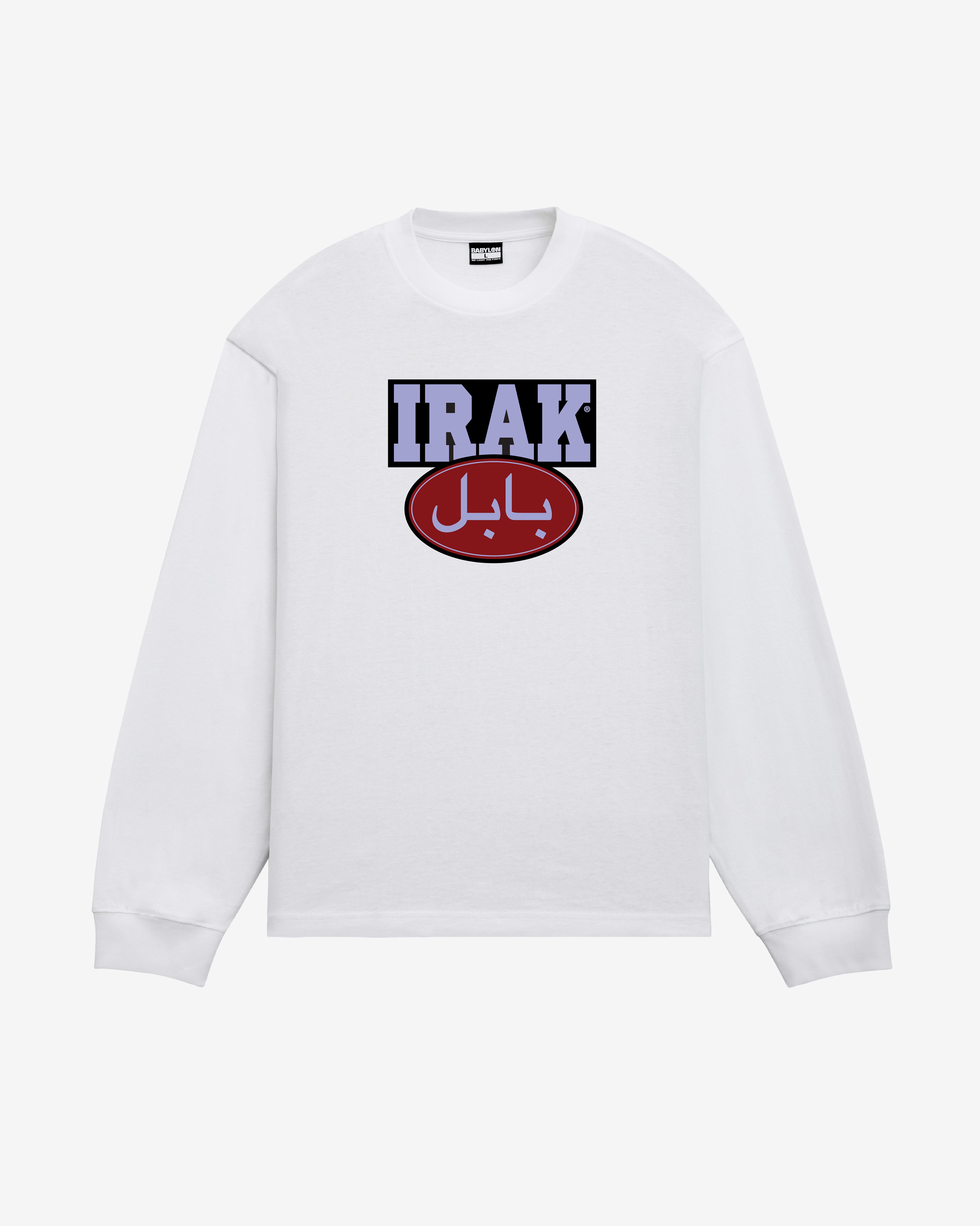 Irak: Babylon Men's Is A City Long Sleeve (Pure White) | DSMNY E-SHOP