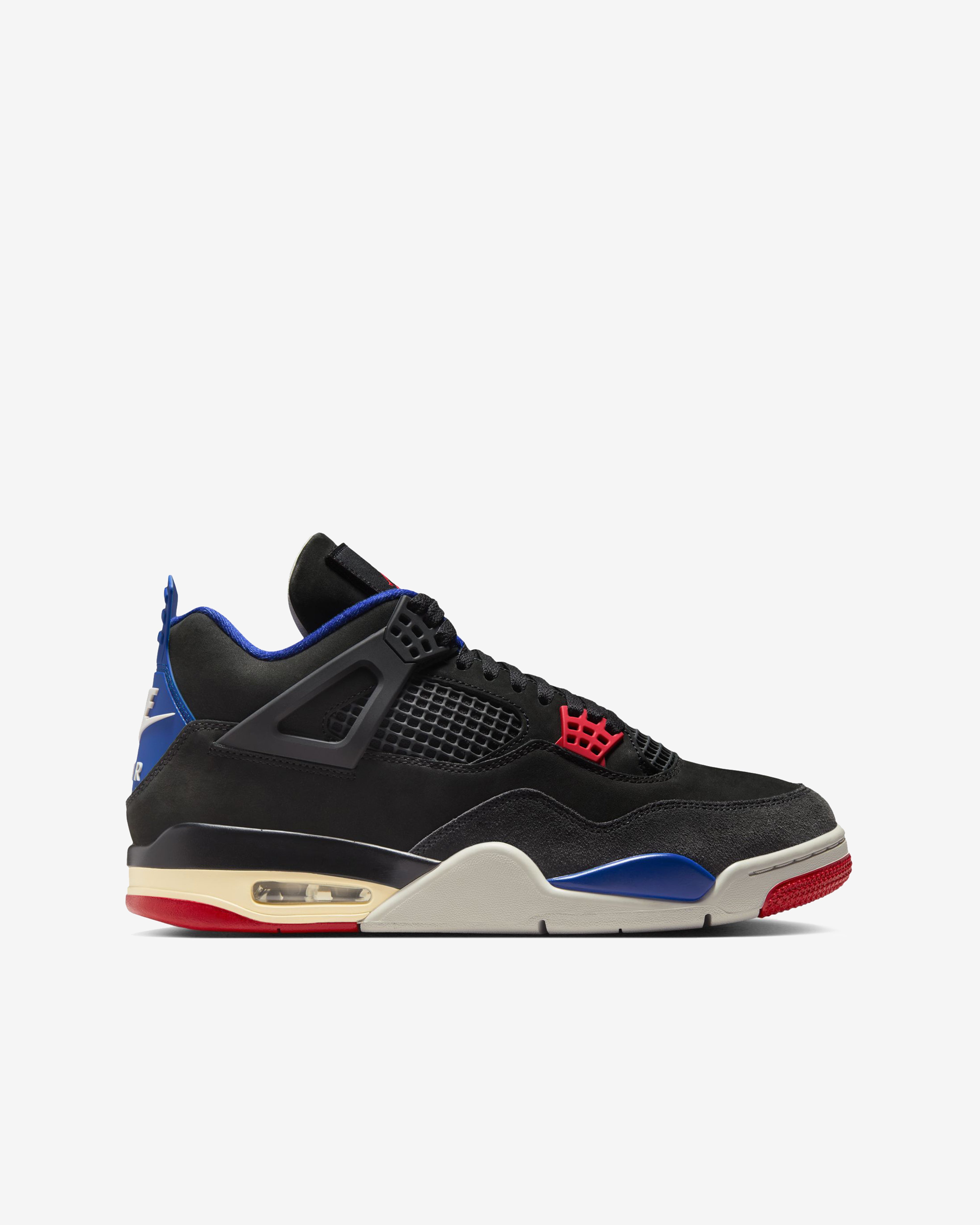 Nike: Men's Air Jordan 4 Retro Sneakers (Black/Chile Red) | DSMNY E-SHOP