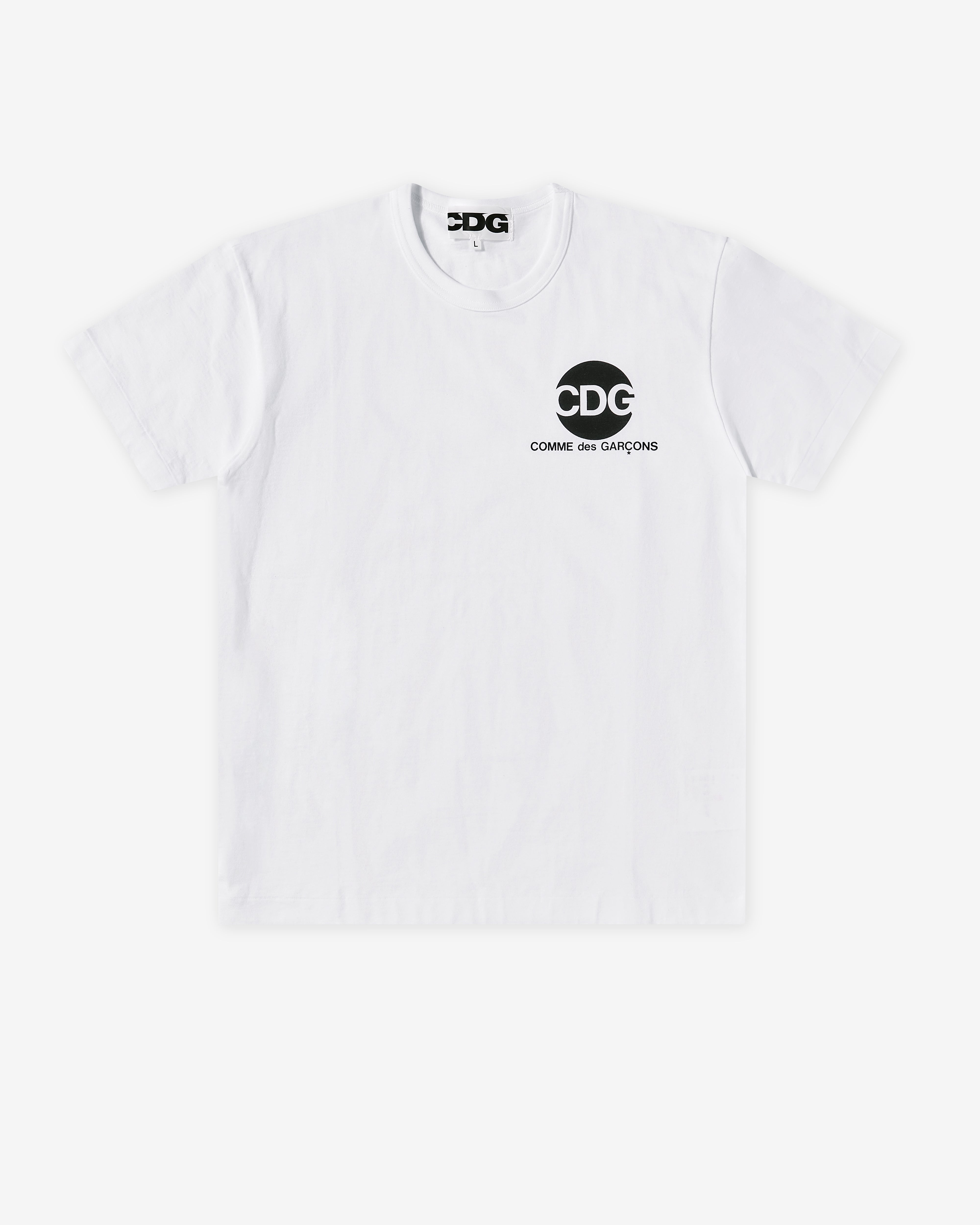 CDG: Circular Logo T-Shirt (White) | DSMNY E-SHOP