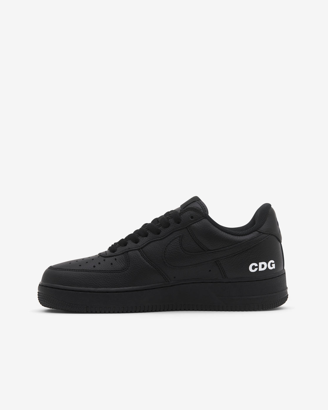 Black Comme des Garçons: Nike Men's Air Force 1 Low Retro Sneakers ...