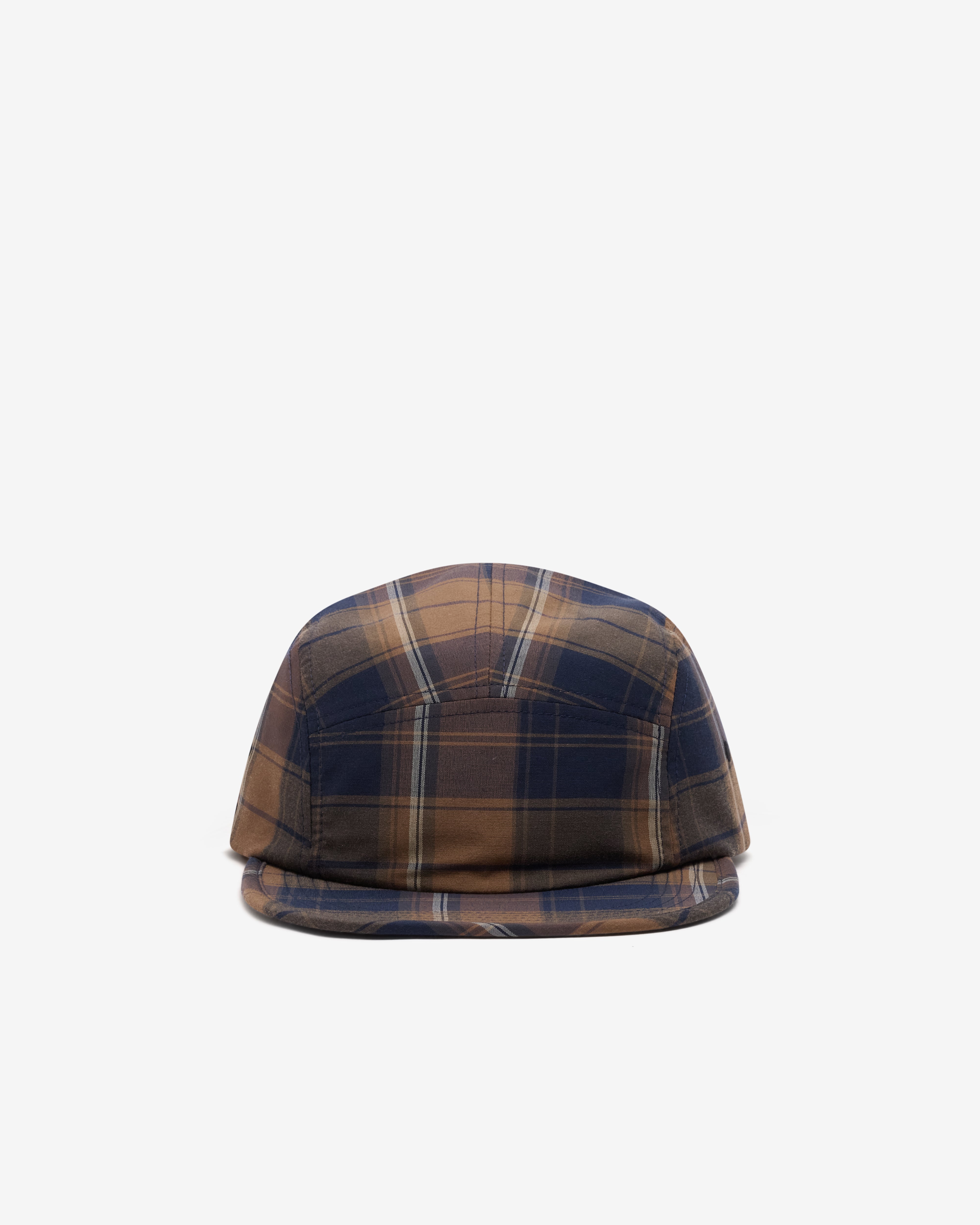 CDG Homme: Men's Check 5 Panel Cap (Brown) | DSMNY E-SHOP