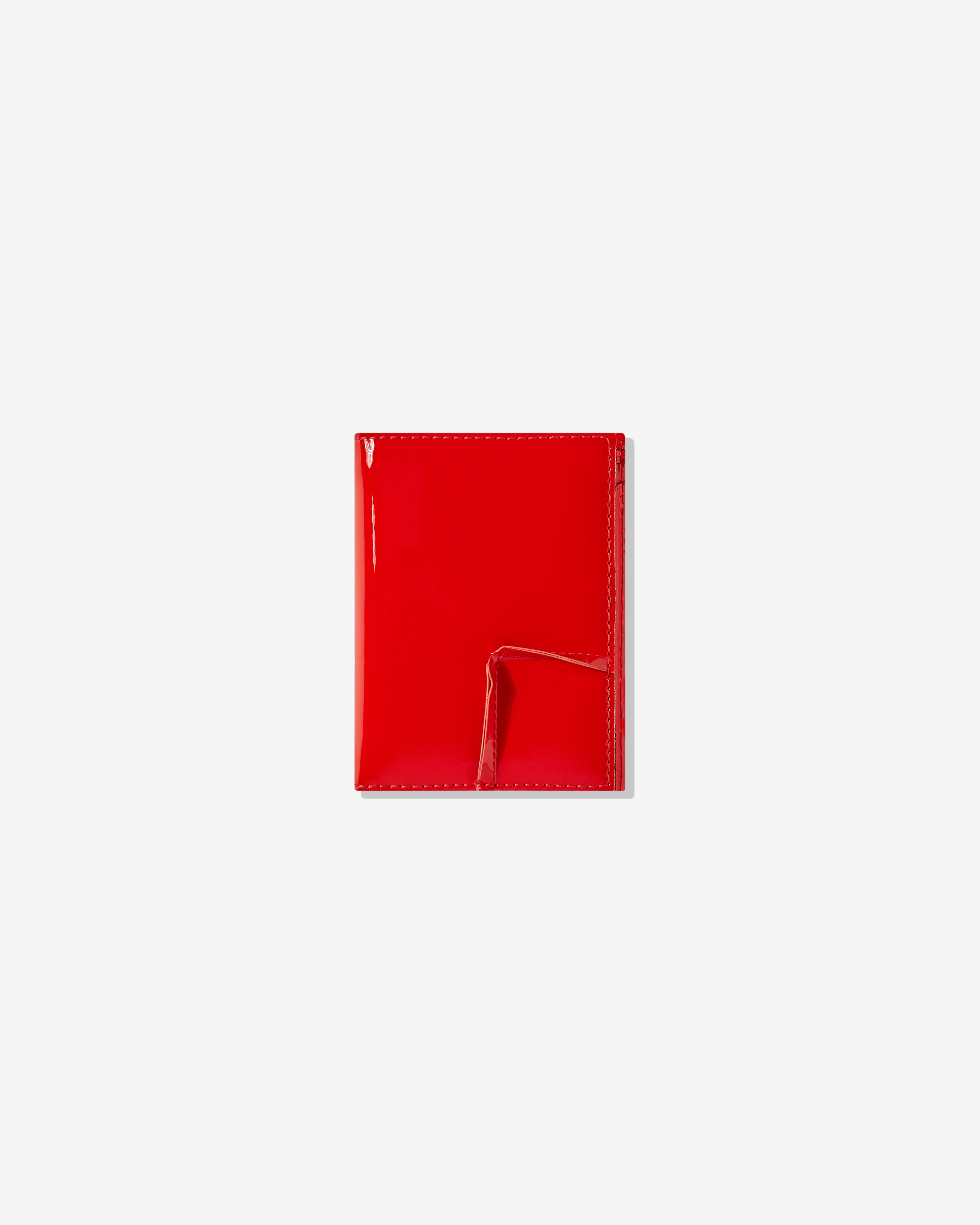 CDG Wallet: Reversed Hem Bifold Wallet (Red) SA0641RH | DSMNY E-SHOP