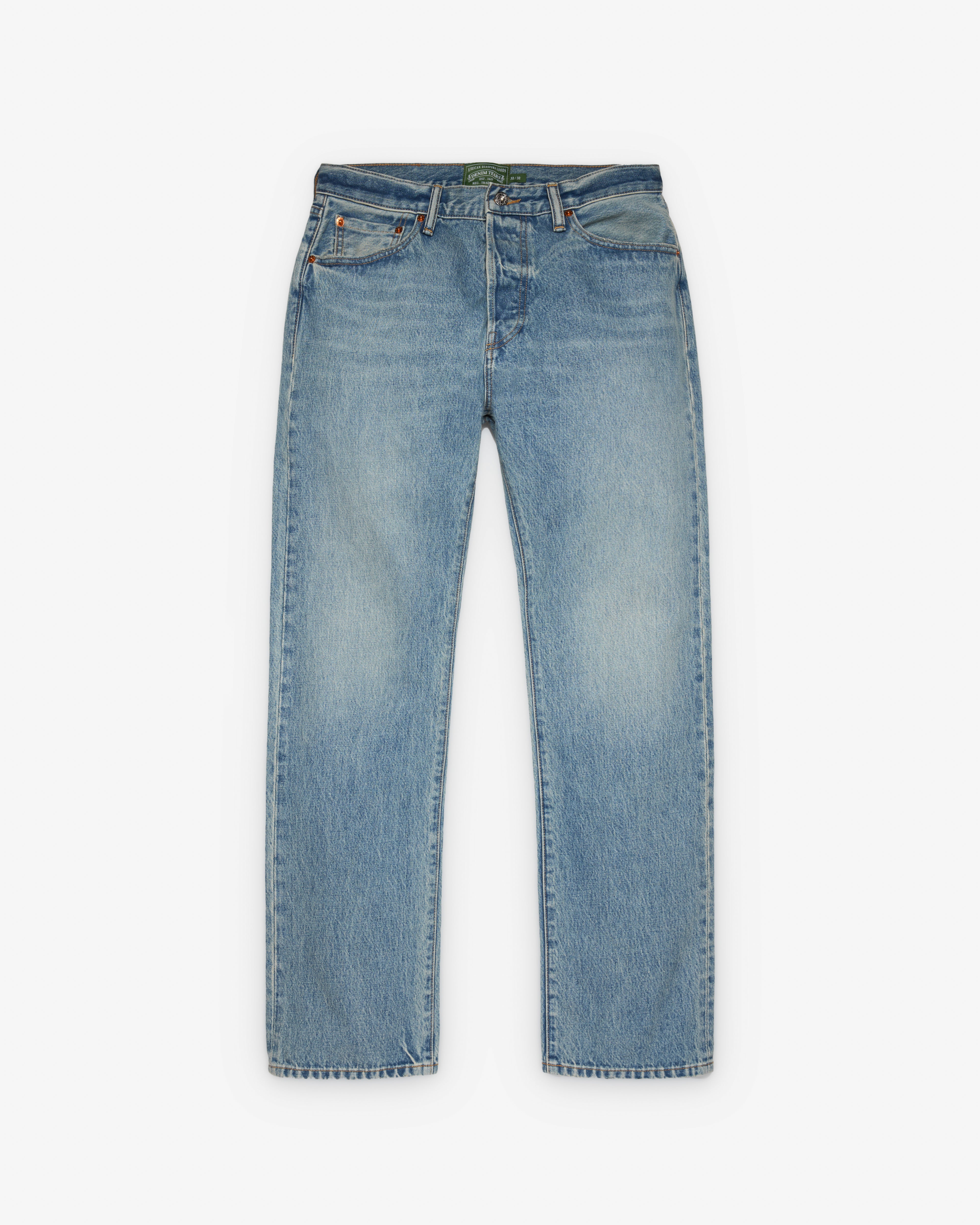 Denim Tears: Men's Straight Denim Pants (Light Wash) | DSMNY E-SHOP
