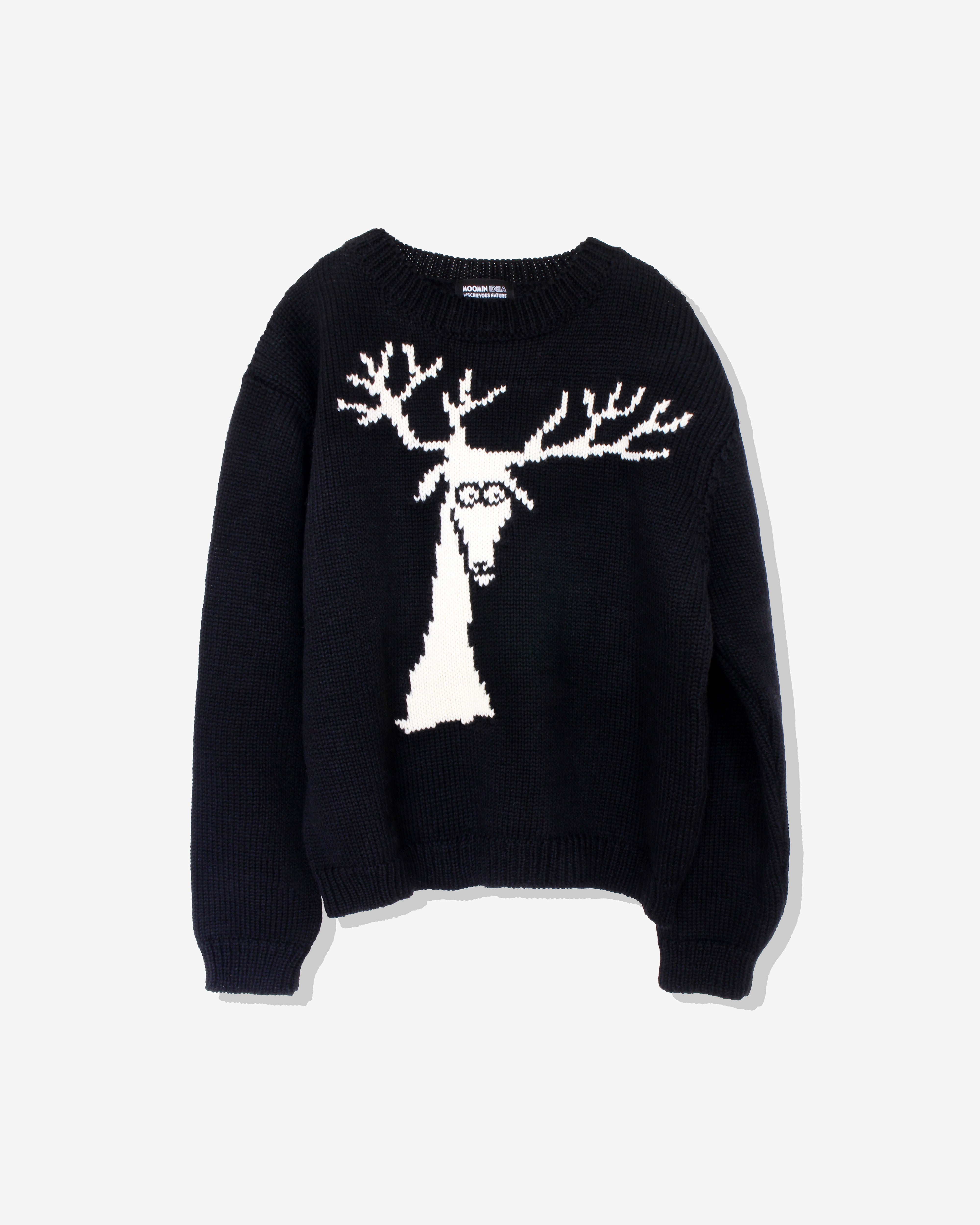 Idea: Moomin Reindeer Knit Sweater (Black) | DSMNY E-SHOP