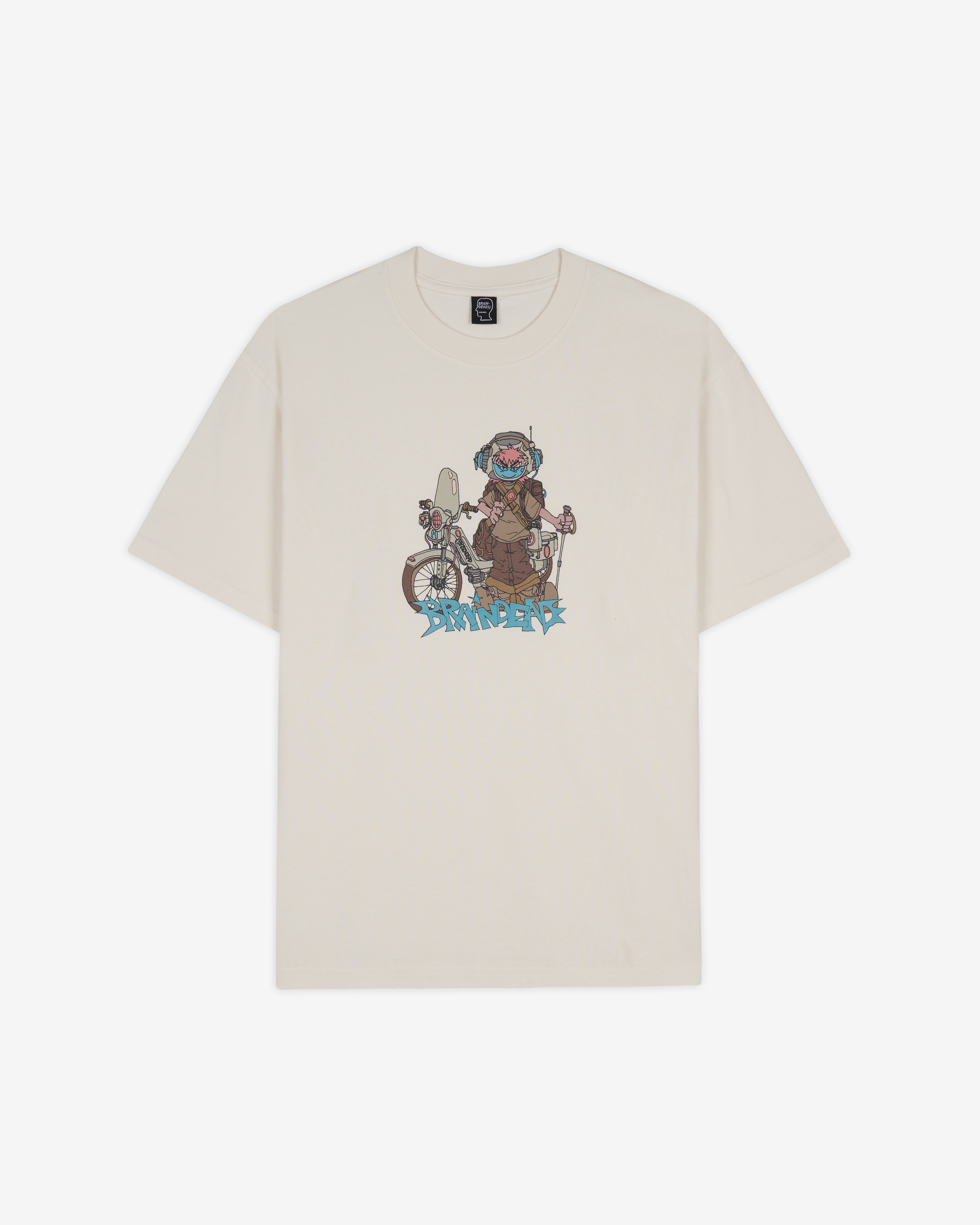 Brain Dead: Men's Moto Hiker T-Shirt (Natural) | DSMNY E-SHOP