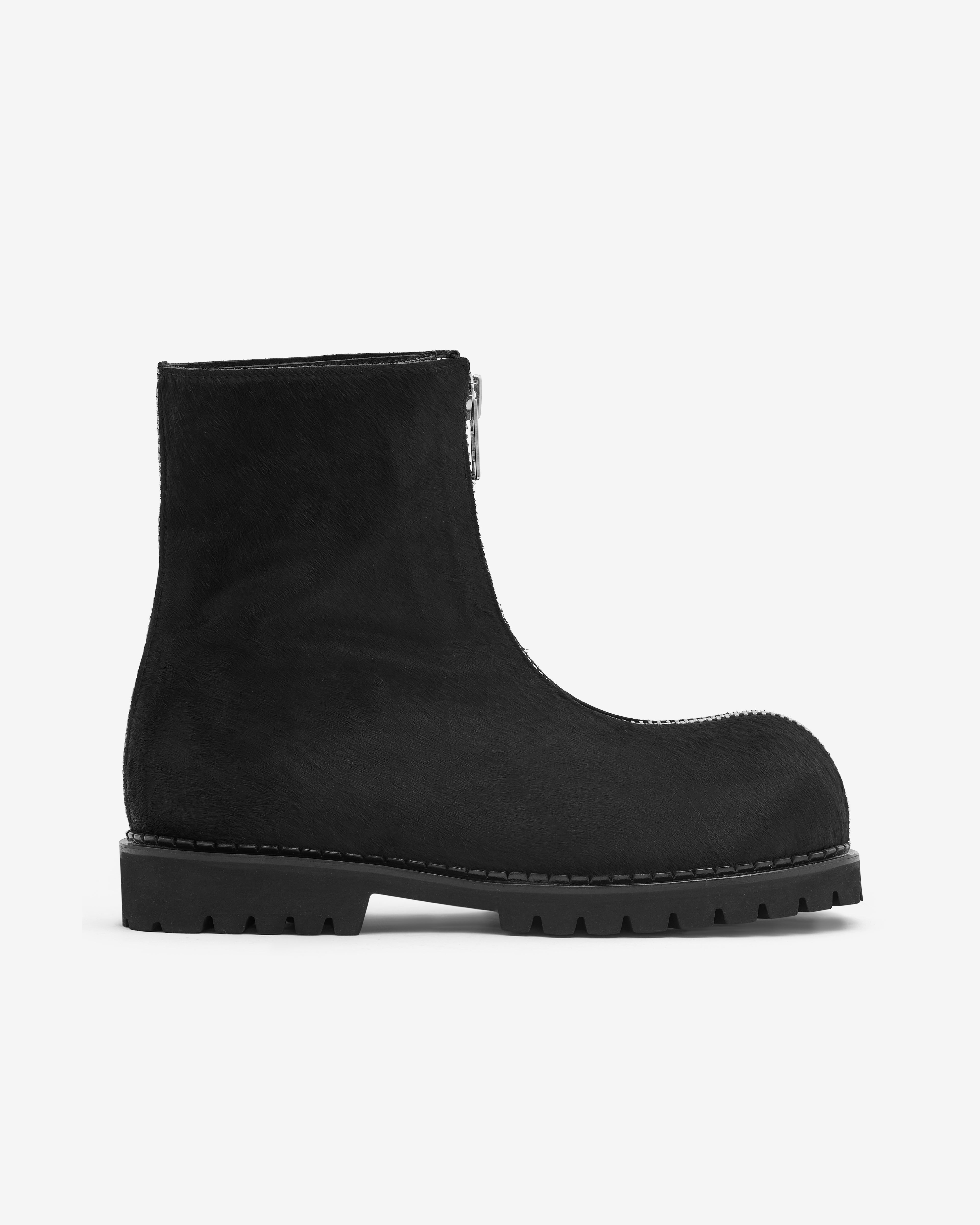 No Idea: Men's Big Foot 2 Zip 2 Layer Boots (Black Pony) | DSMNY E-SHOP