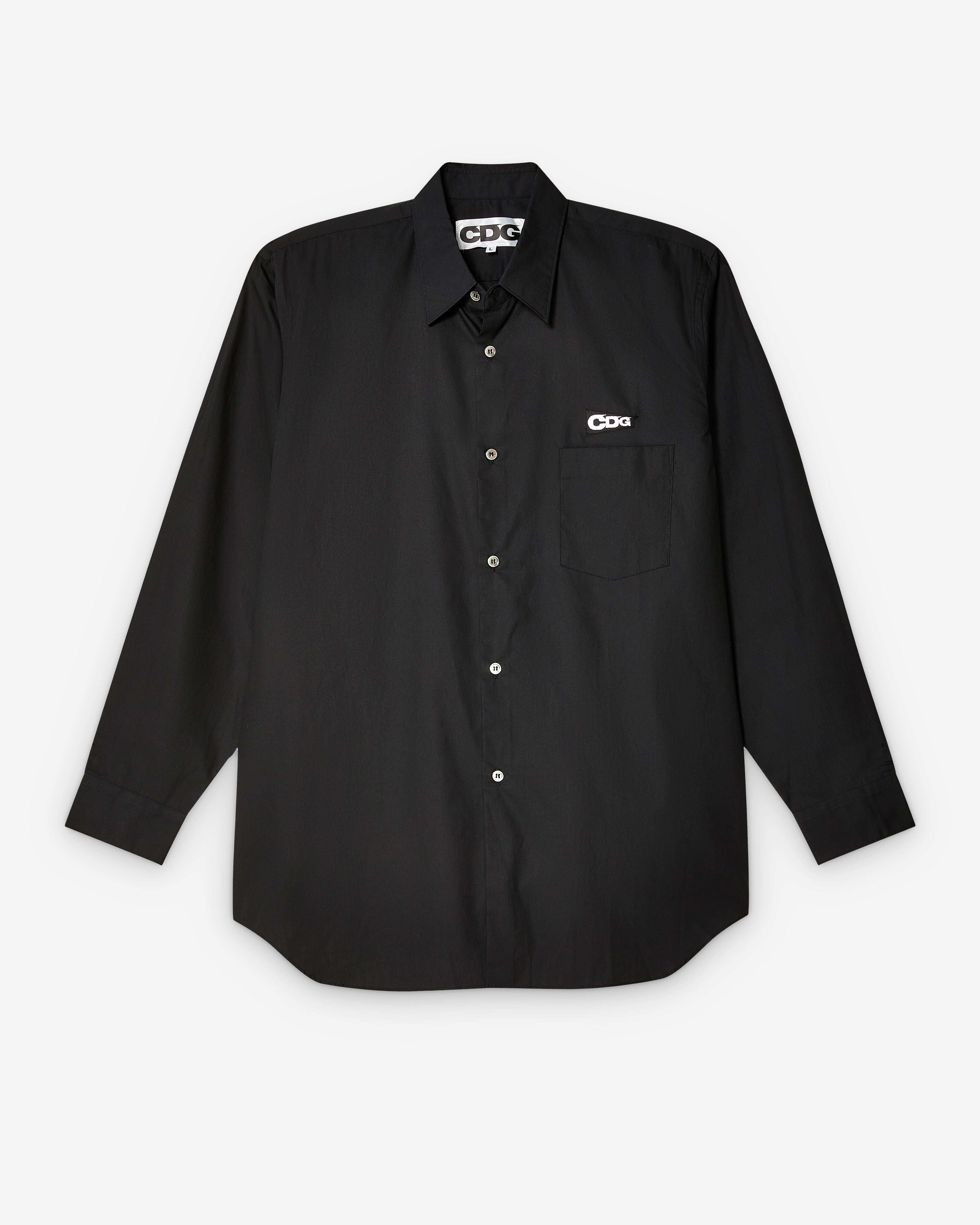 CDG: CDG Patch Shirt (Black) | DSMNY E-SHOP