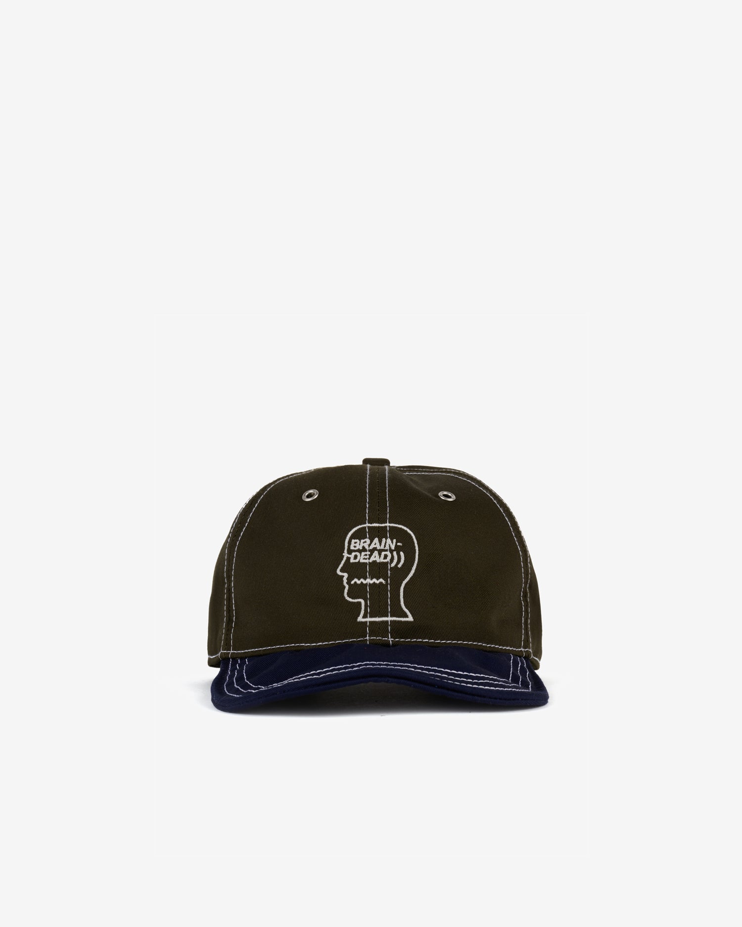 Brain Dead: Men's Wire Brim 6 Panel Hat (Forest) | DSMNY E-SHOP
