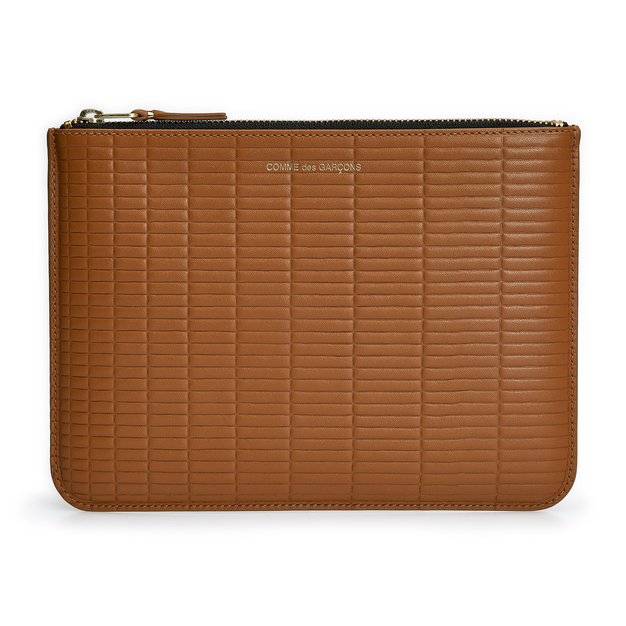 CDG Wallet: Brick Wallet Zip Pouch (Beige SA5100BK) | DSMNY E-SHOP