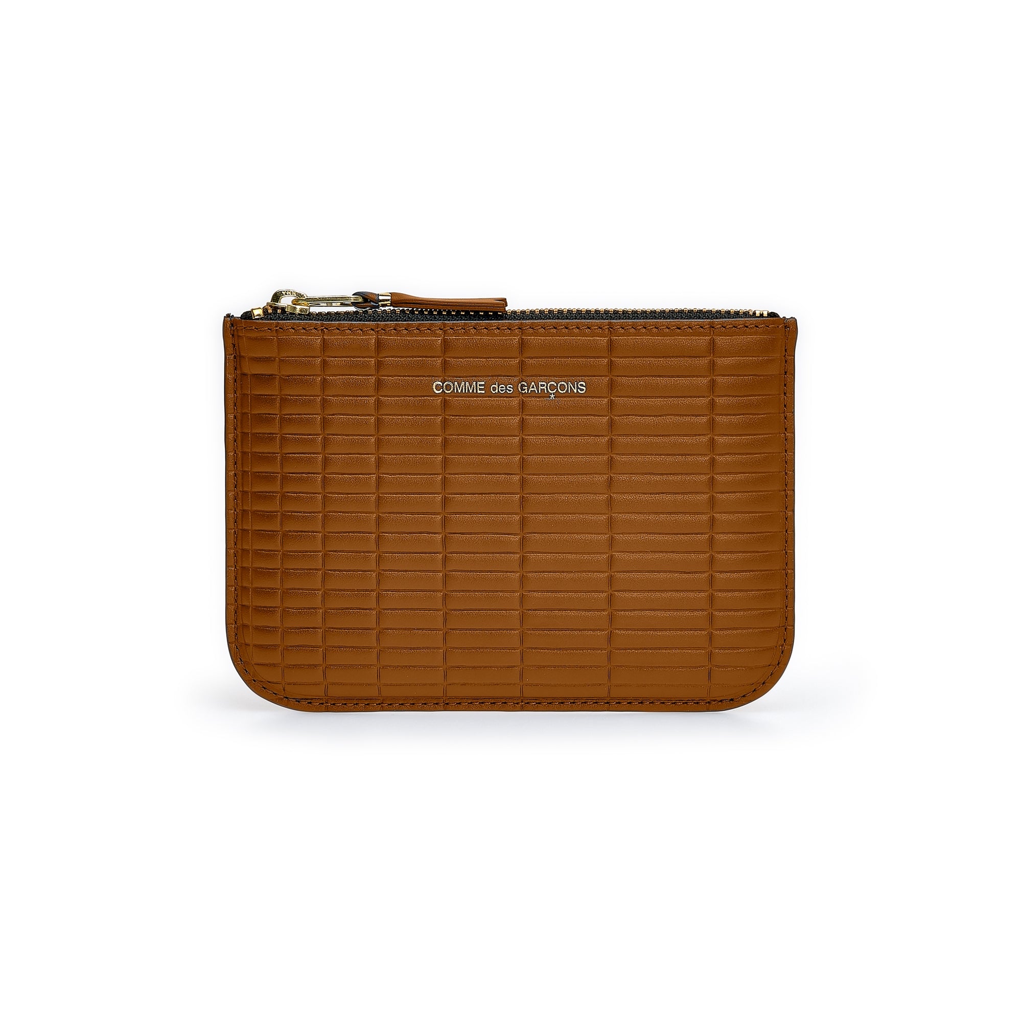 CDG Wallet: Brick Wallet Zip Pouch (Beige SA8100BK) | DSMNY E-SHOP