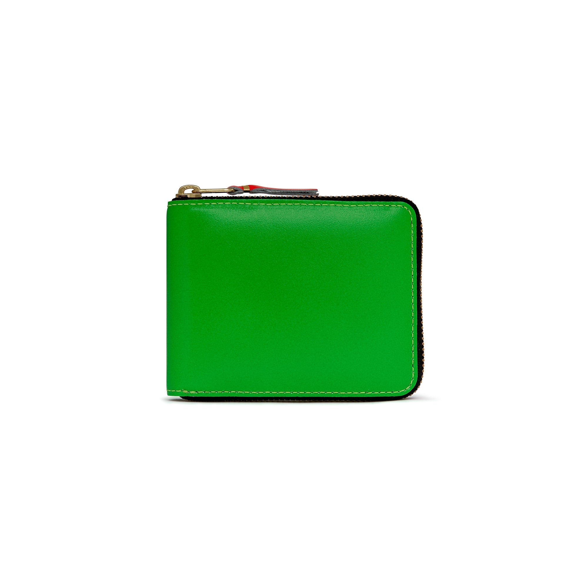 CDG Wallet: Super Fluo Full Zip Around Wallet (Green SA7100SF) | DSMNY ...